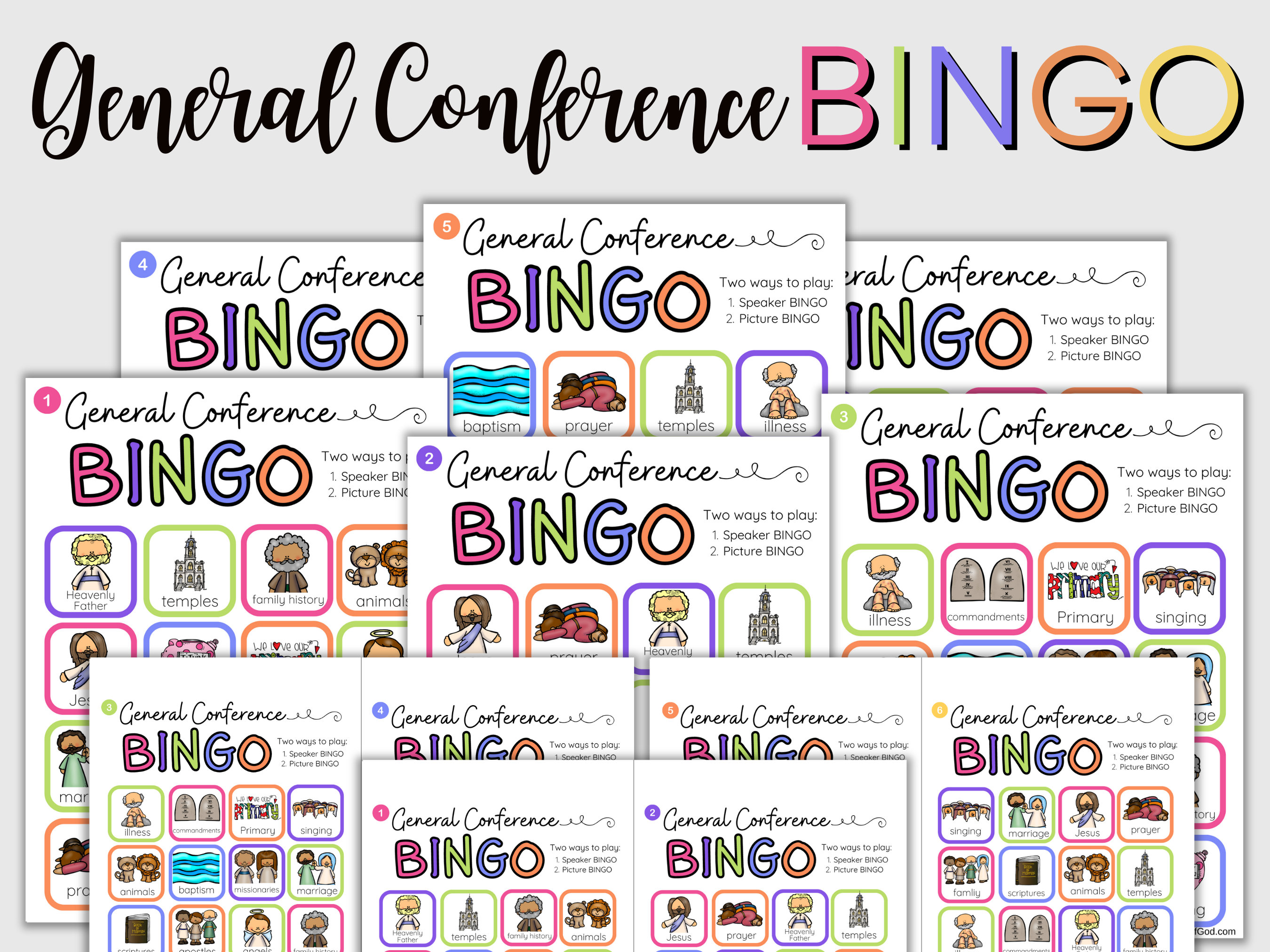 General Conference Activities for Kids Oct 2023 Conference - Etsy