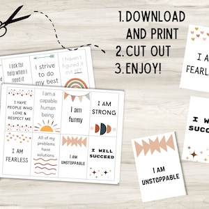 Kids Positive Affirmation Lunchbox Notes Printable | Childrens ...