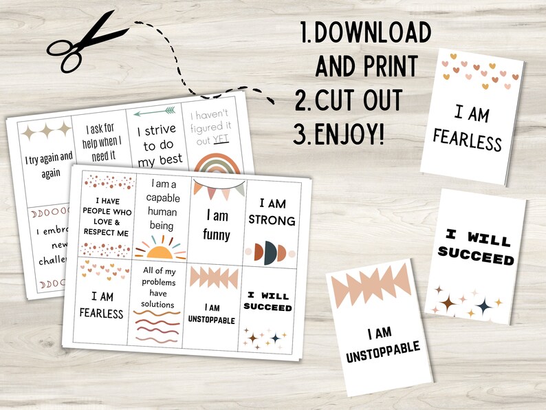 Kids Positive Affirmation Lunchbox Notes Printable | Childrens ...