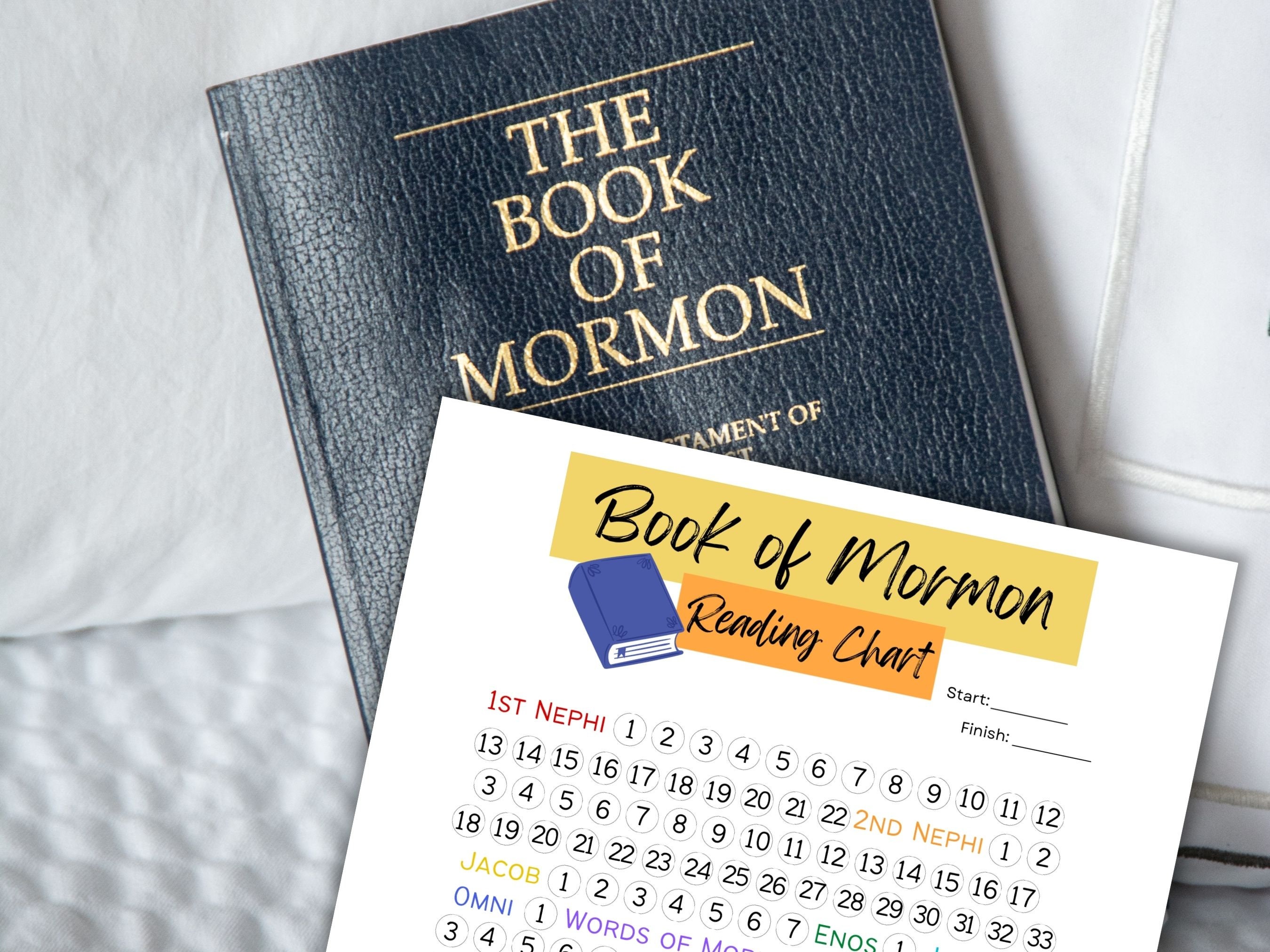 Printable Book of Mormon Reading Chart | Printable Reading Chart | LDS ...