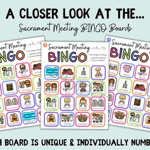 Sacrament Games | BINGO | LDS Games for Kids | Printable Church Bingo ...