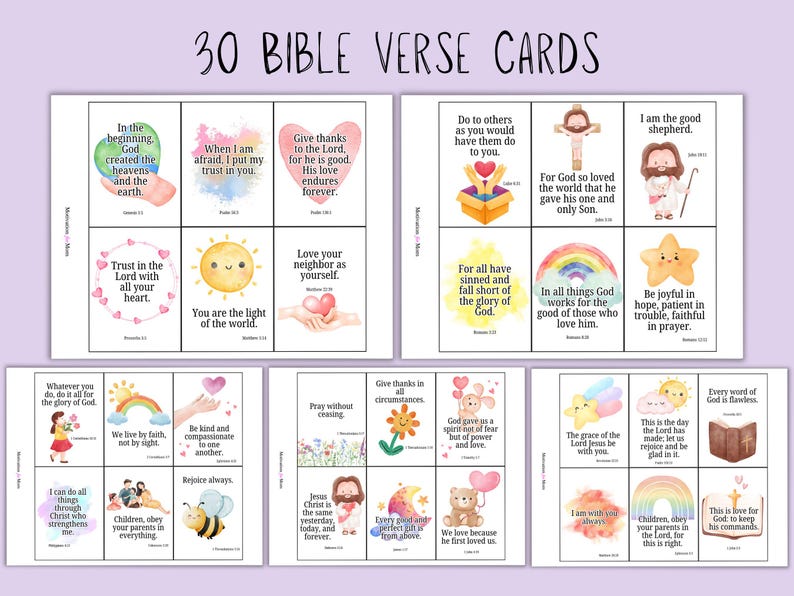 LDS Scripture Cards for Kids | Book of Mormon, Bible Verses & LDS ...