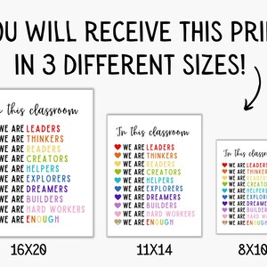 In This Classroom Poster Printable | Classroom Decor | Classroom Rules ...