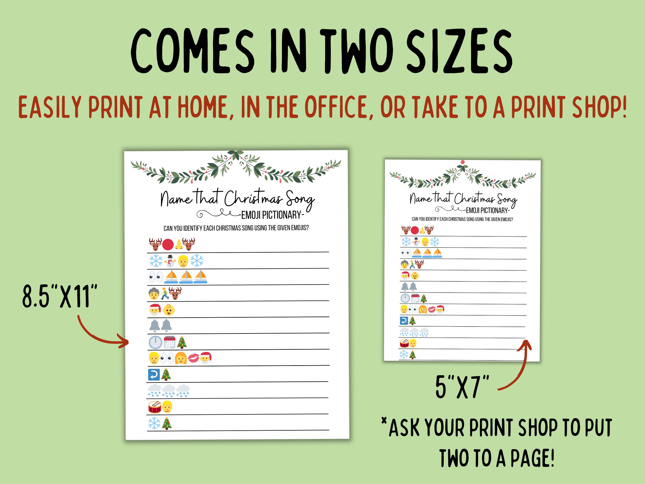 Emoji Pictionary Christmas Party Game | Holiday Emoji Quiz | Christmas ...