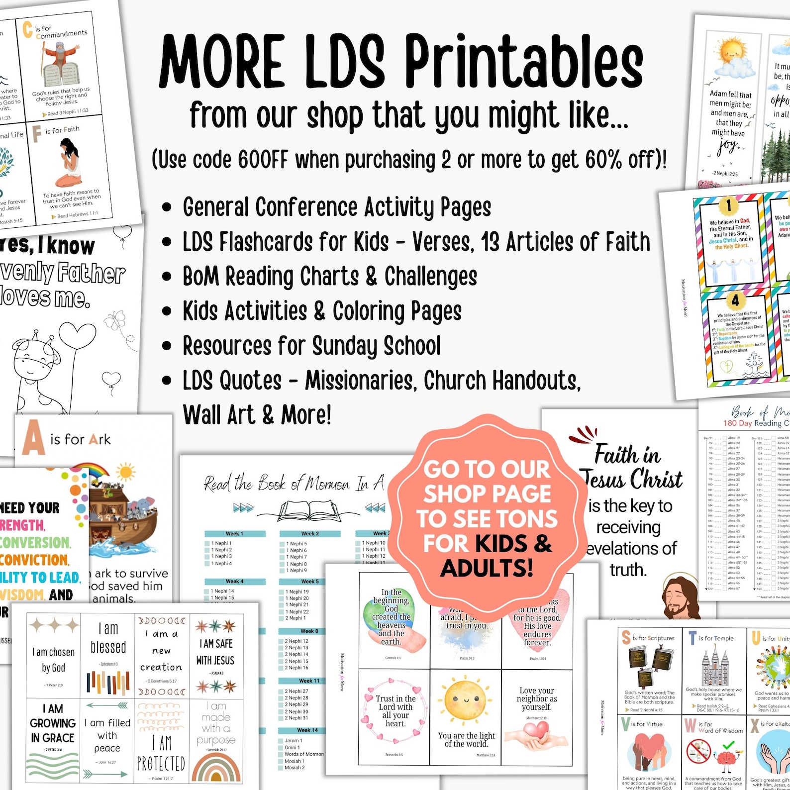 Printable LDS Ministering Quotes | Shareable Quote Cards | 15 Inspiring ...
