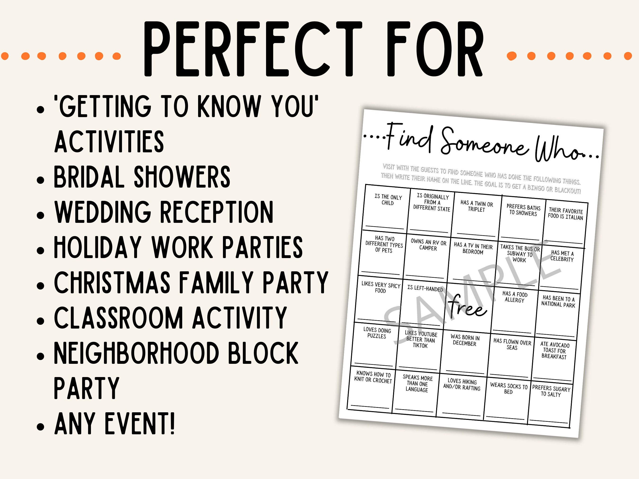 Icebreaker BINGO | Find Someone Who Activity | Getting to Know You ...