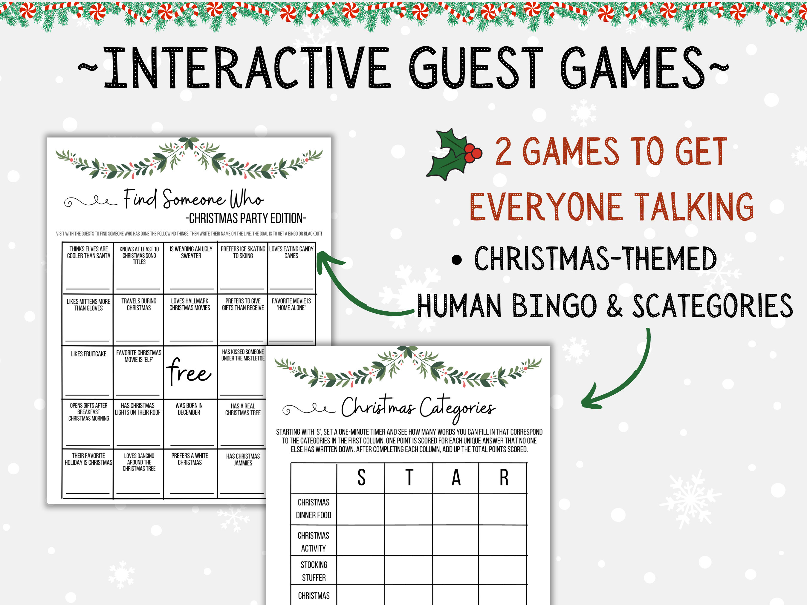 Christmas Party Games Bundle | Printable Holiday Games | Fun Adult ...