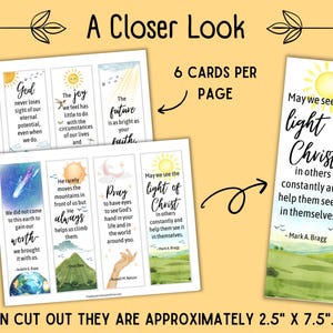 Printable LDS Bookmarks | LDS Quotes, Bible Verses, Book of Mormon ...