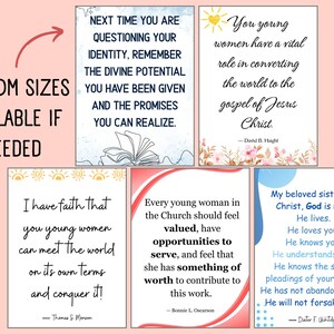 15 Printable LDS Young Women Quotes | LDS Quotes Instant Download ...