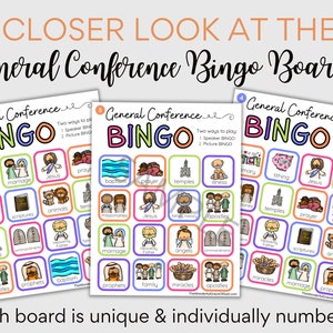 General Conference Activities for Kids | Oct 2025 Conference BINGO ...