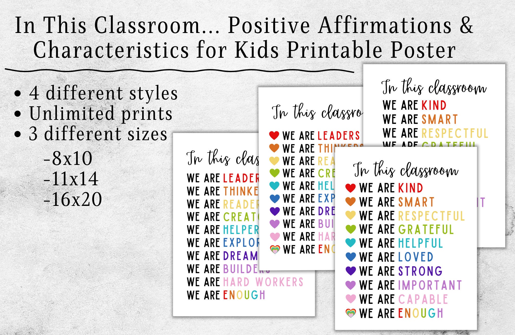 In This Classroom Poster Printable Classroom Decor - Etsy