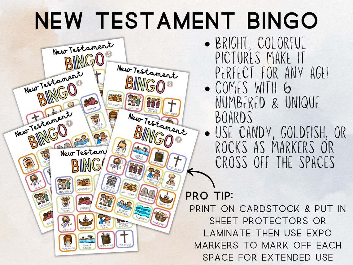New Testament Kids Activity Bundle | Printable Bible Games for Kids ...