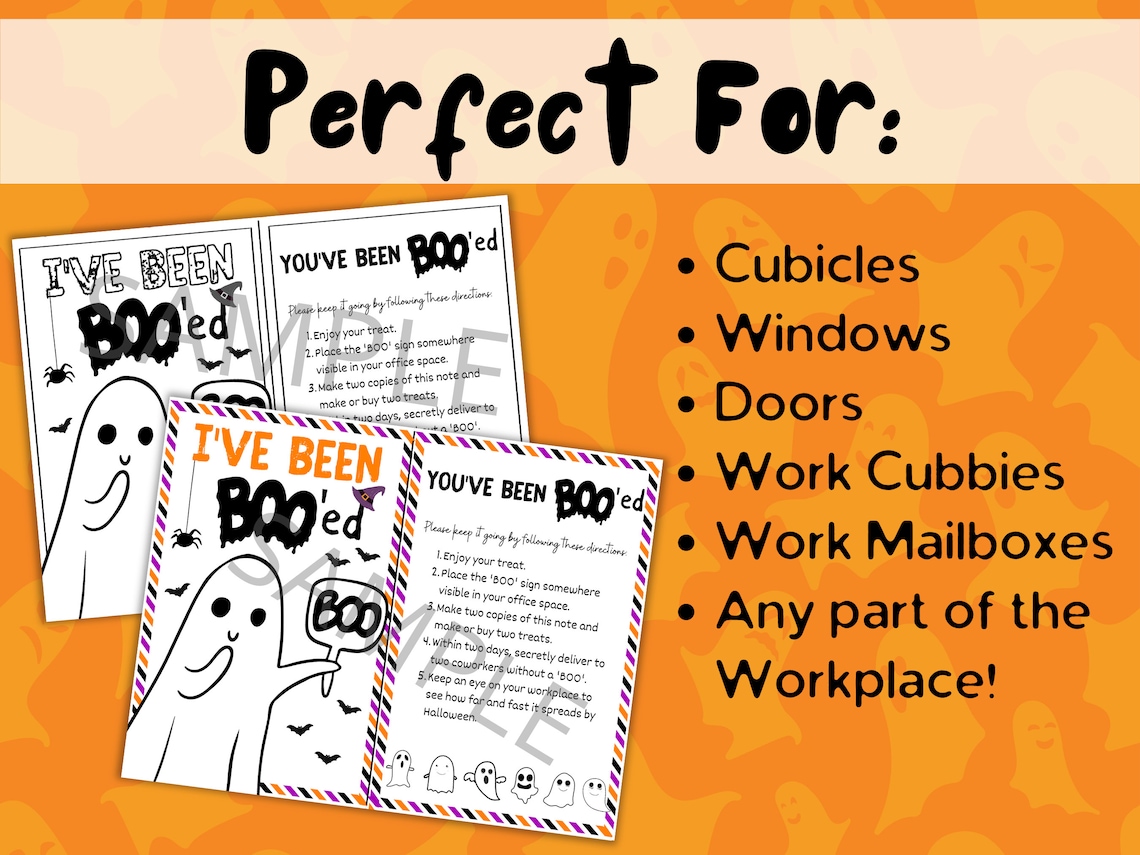 You’ve Been Booed Printable Office Edition | I’ve Been Boo’d Sign ...