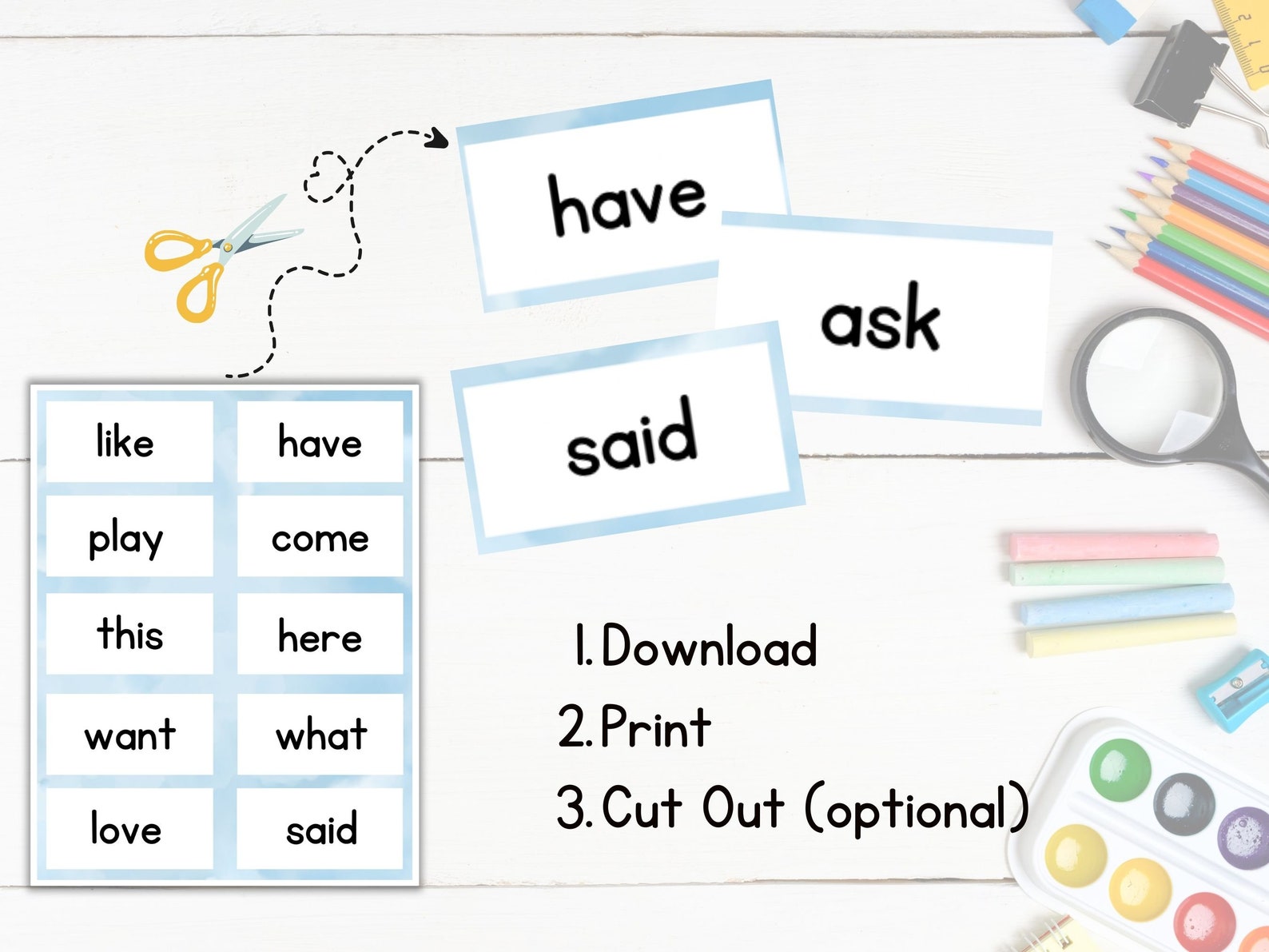 Sight Word Flashcards | Printable Flashcards for Kids | Kids Learning ...