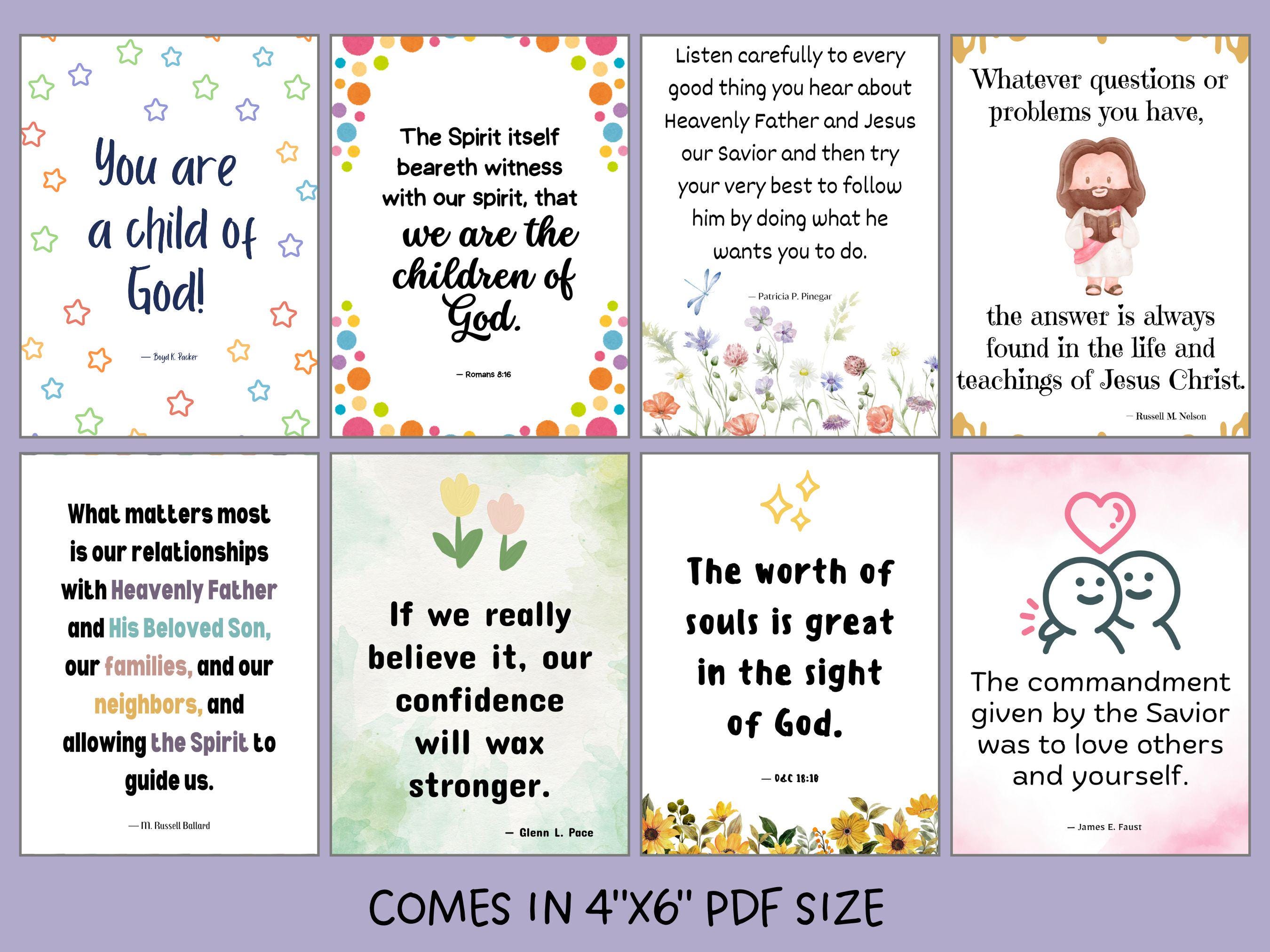 LDS Quotes for Primary Children | Printable Primary Quotes | Printable ...