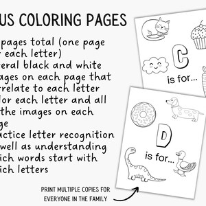 ABC Flashcards & Coloring Pages | Alphabet Flashcards for Kids | Number ...