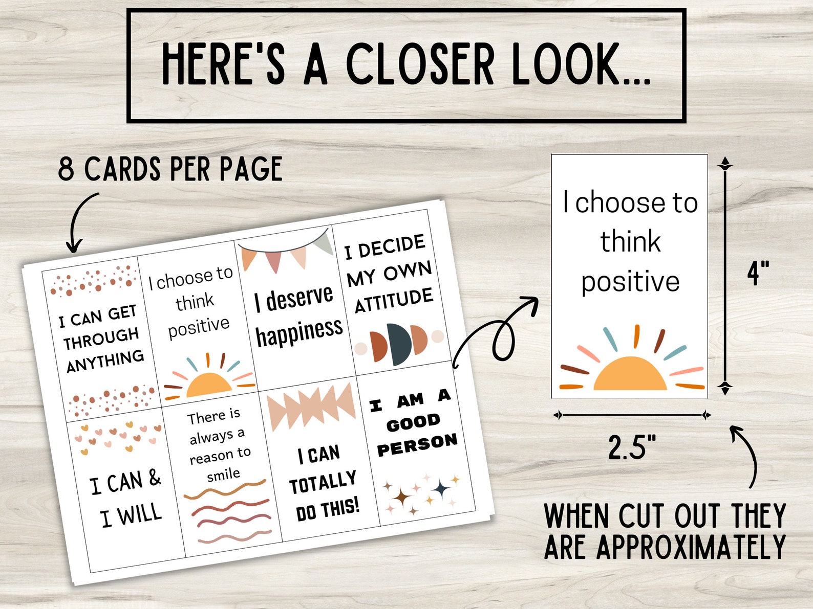 Kids Positive Affirmation Lunchbox Notes Printable Childrens ...