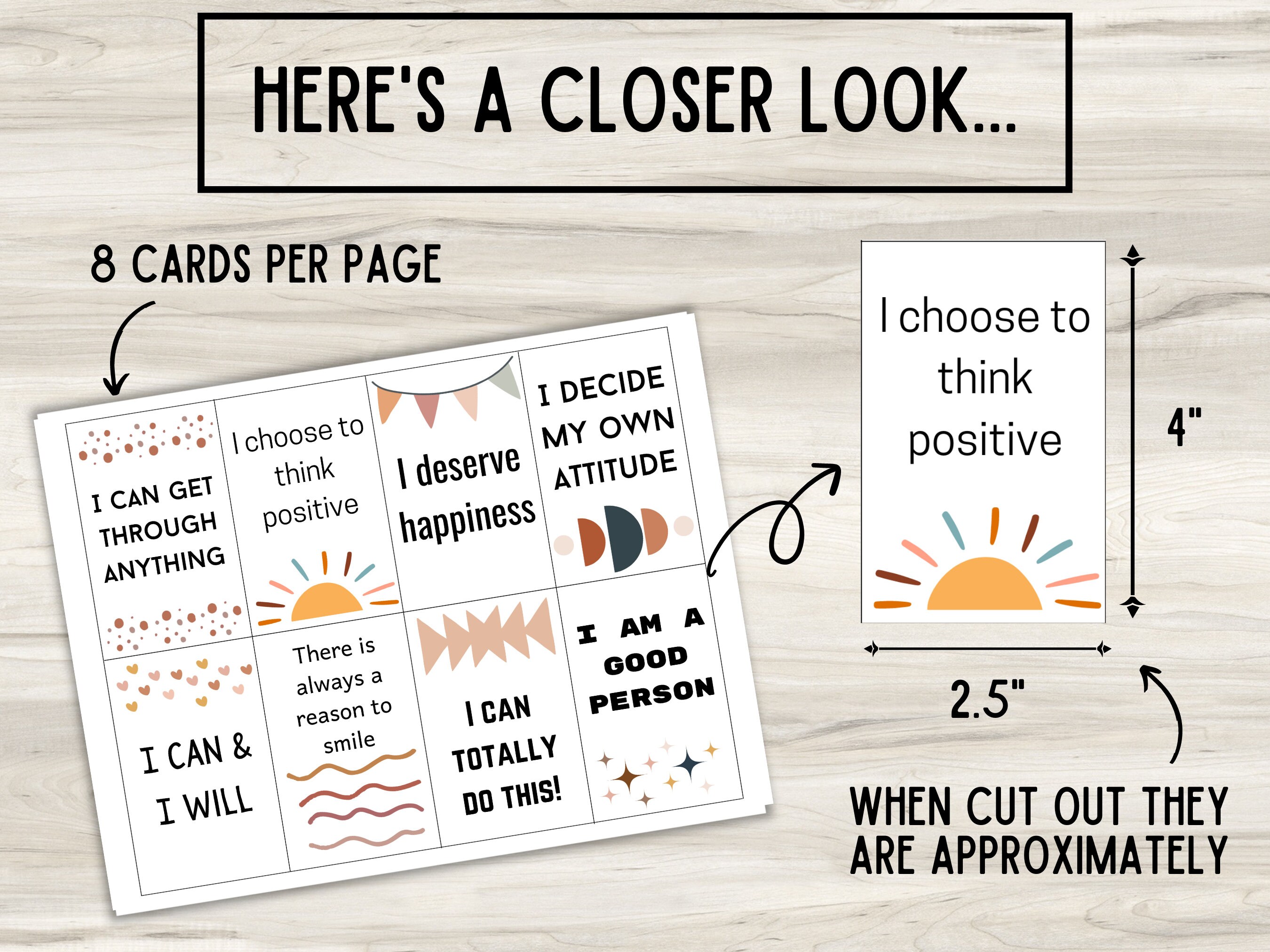 Kids Positive Affirmation Lunchbox Notes Printable Childrens ...