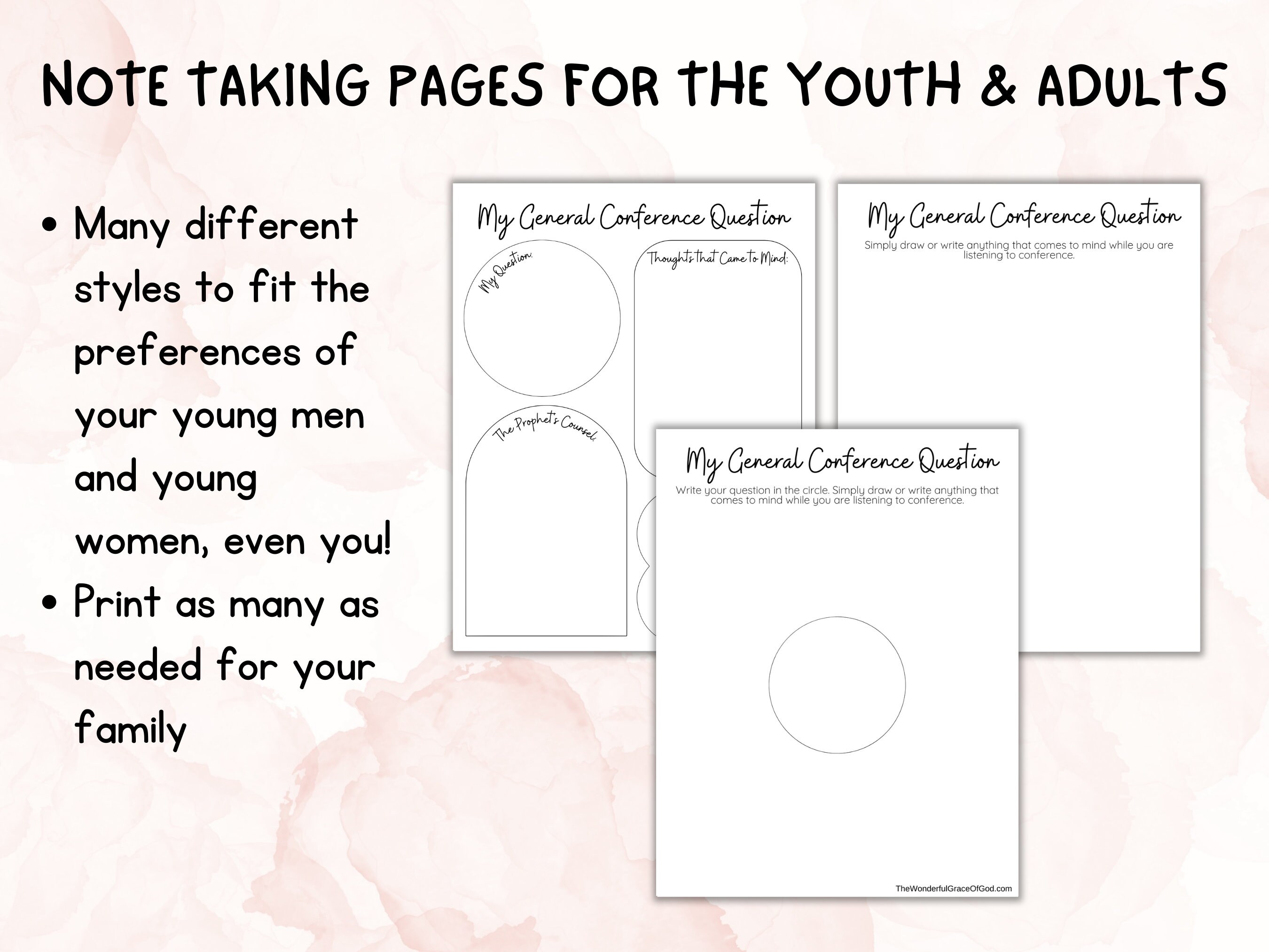 General Conference April 2026 Activities for Kids | Coloring Page Pack ...