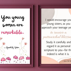 15 Printable LDS Young Women Quotes | LDS Quotes Instant Download ...