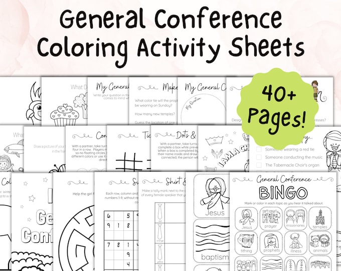 General Conference Coloring | General Conference Printable | General ...