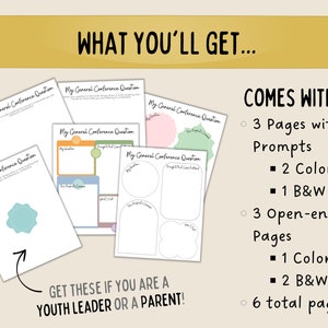 General Conference Youth and Adult Activity Pages | Oct 2025 | Note ...