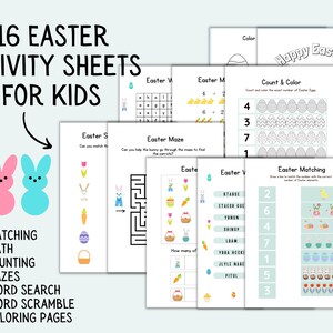 Easter Game Set Printables | Easter Activity Sheets | Educational ...