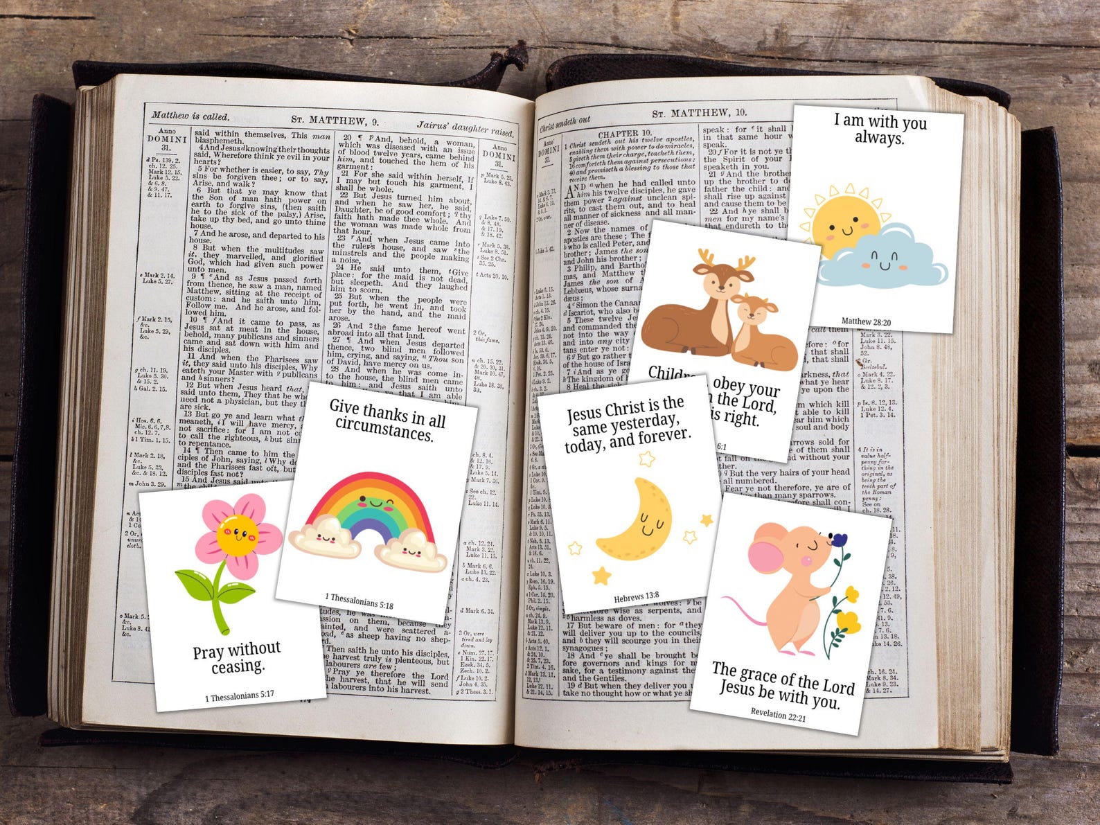 Bible Verse Cards for Kids | Printable Scripture Cards for Children ...