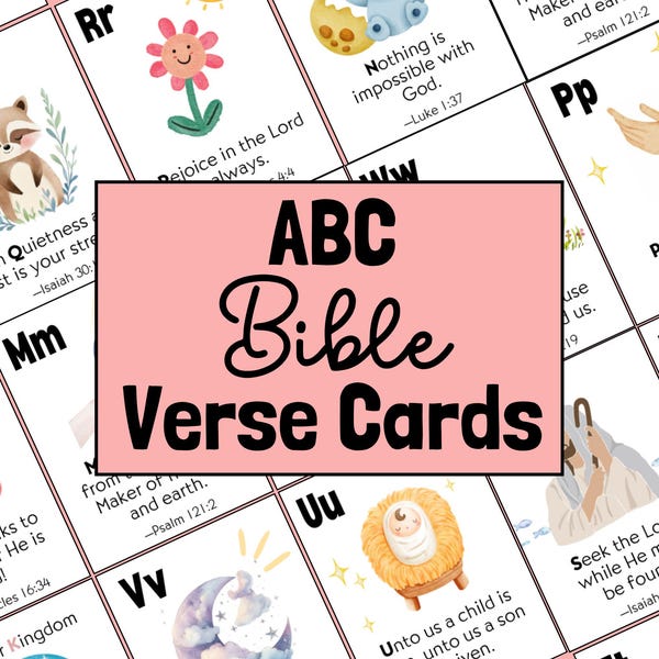 Alphabet Flashcards - Etsy