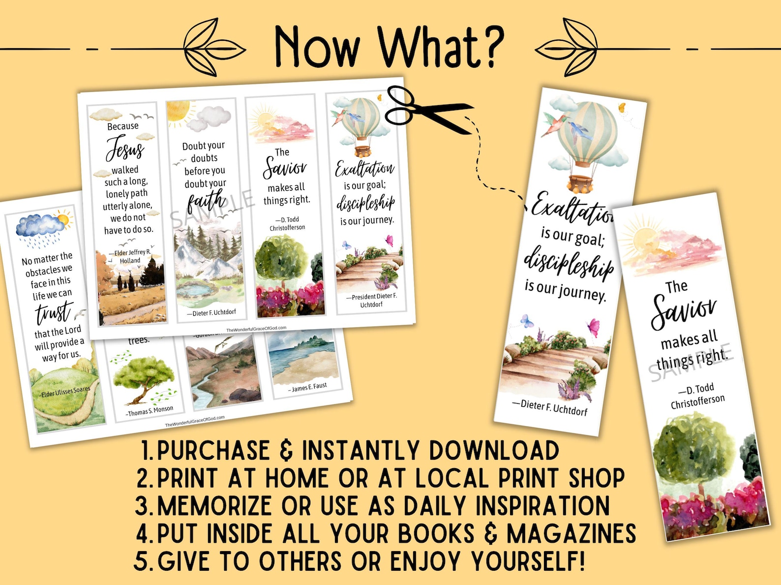 Printable LDS Bookmarks | LDS Quotes, Bible Verses, Book of Mormon ...