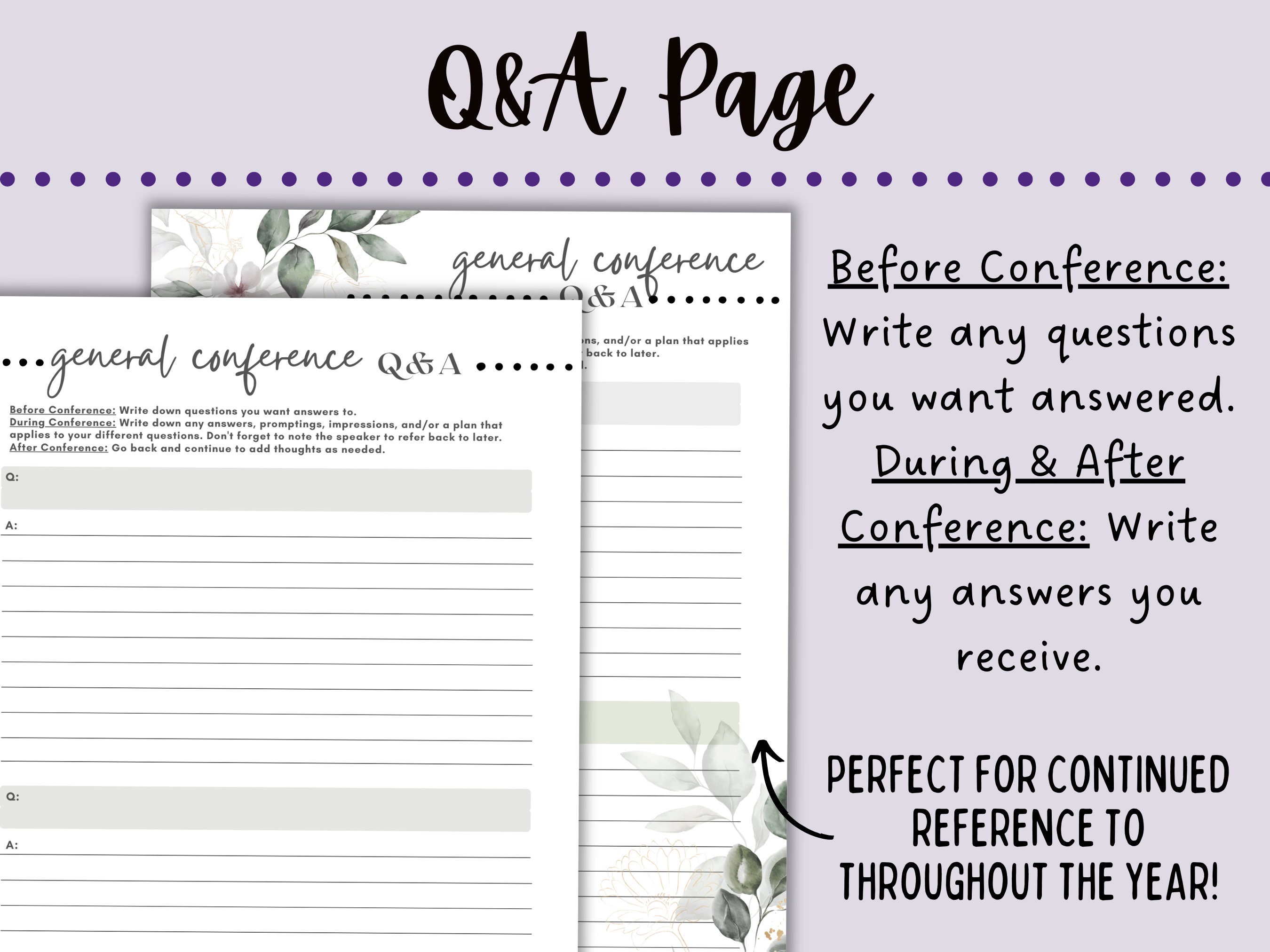 General Conference Adult Activity Pages Notetaking Pages for Moms April ...