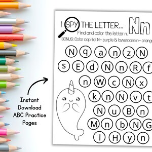 I Spy... Abcs Printable Worksheets | Kids Alphabet Activities ...