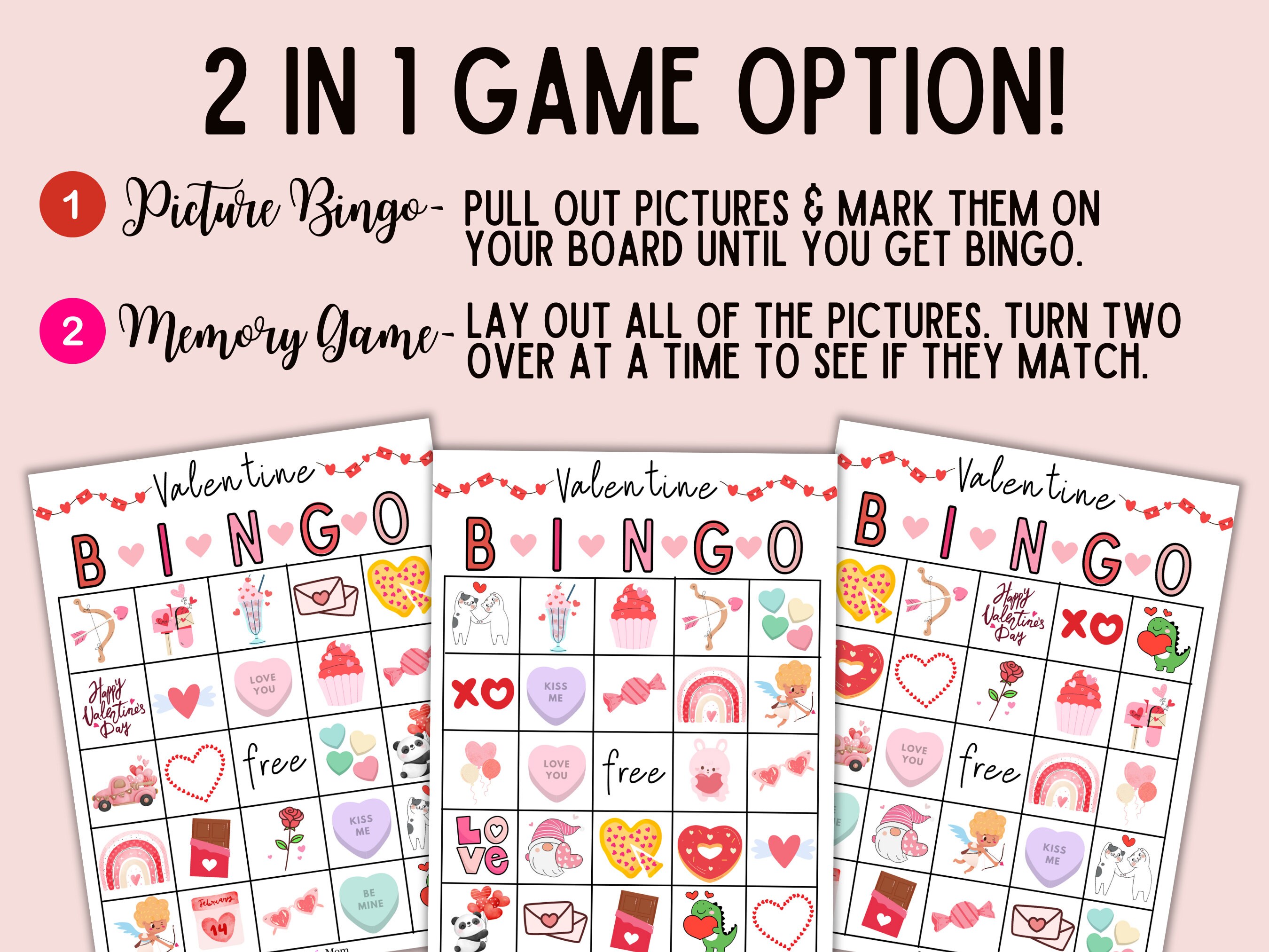 Valentine’s Day BINGO for Kids | Printable Bingo Cards | Valentine’s ...
