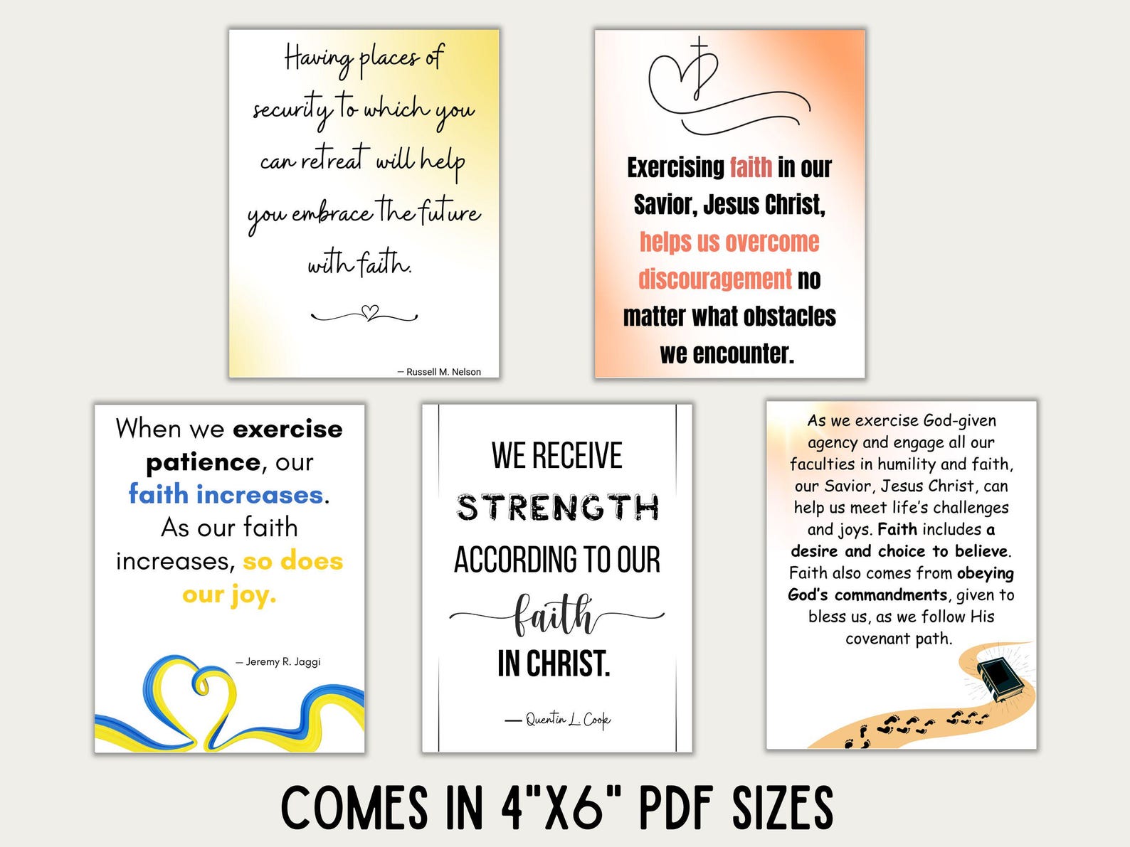 15 Printable LDS Quotes About Faith | Faith Quotes | Inspirational ...