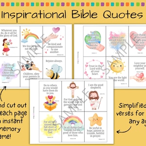 Bible Verse Cards for Kids | Printable Scripture Cards for Children ...