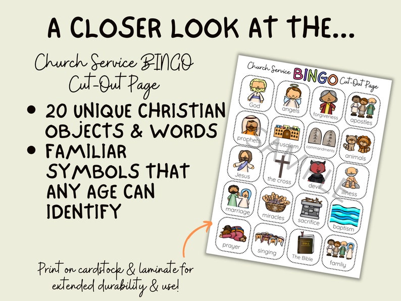 Bible Bingo | Printable Church Bingo | Bible Games for Kids | Printable ...