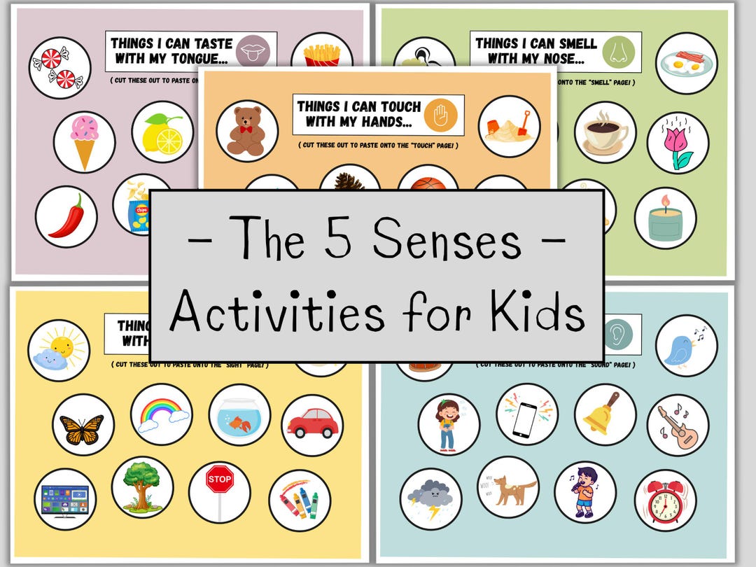 Printable 5 Senses Activity for Kids – Toddler Learning Worksheets ...