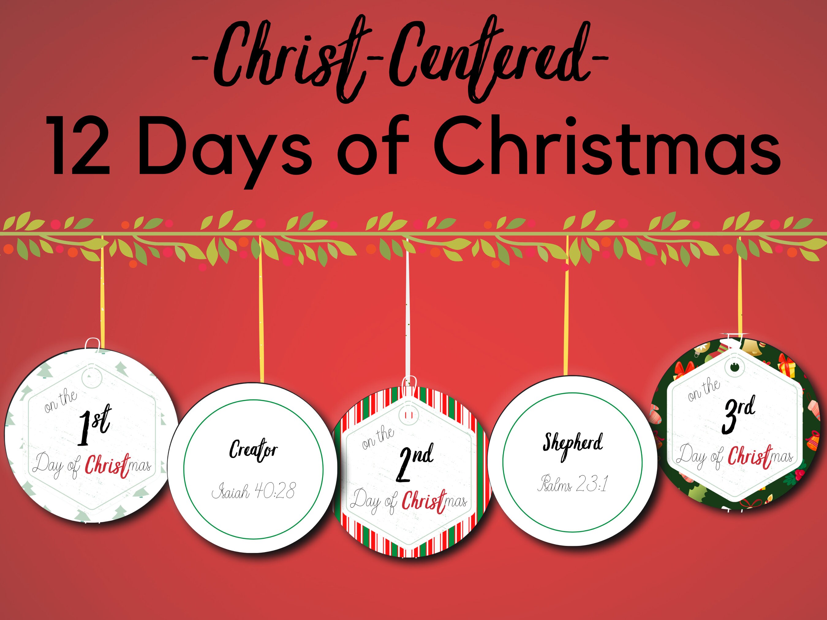 12 Days of Christmas Gift Tags | Twelve Days of Christmas Printable ...