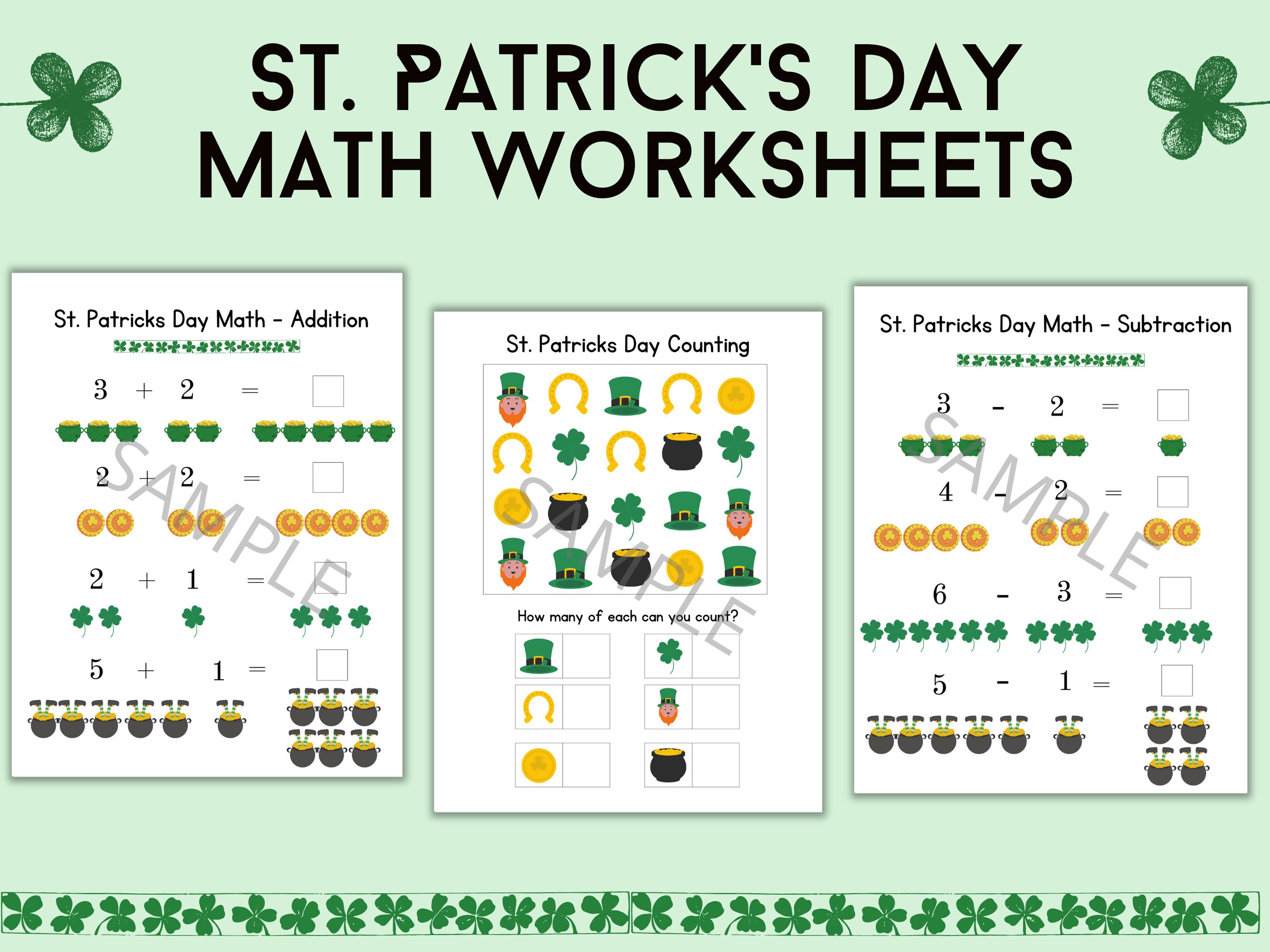 St. Patricks Day Activity Sheets for Kids St. Patricks Day Activities ...