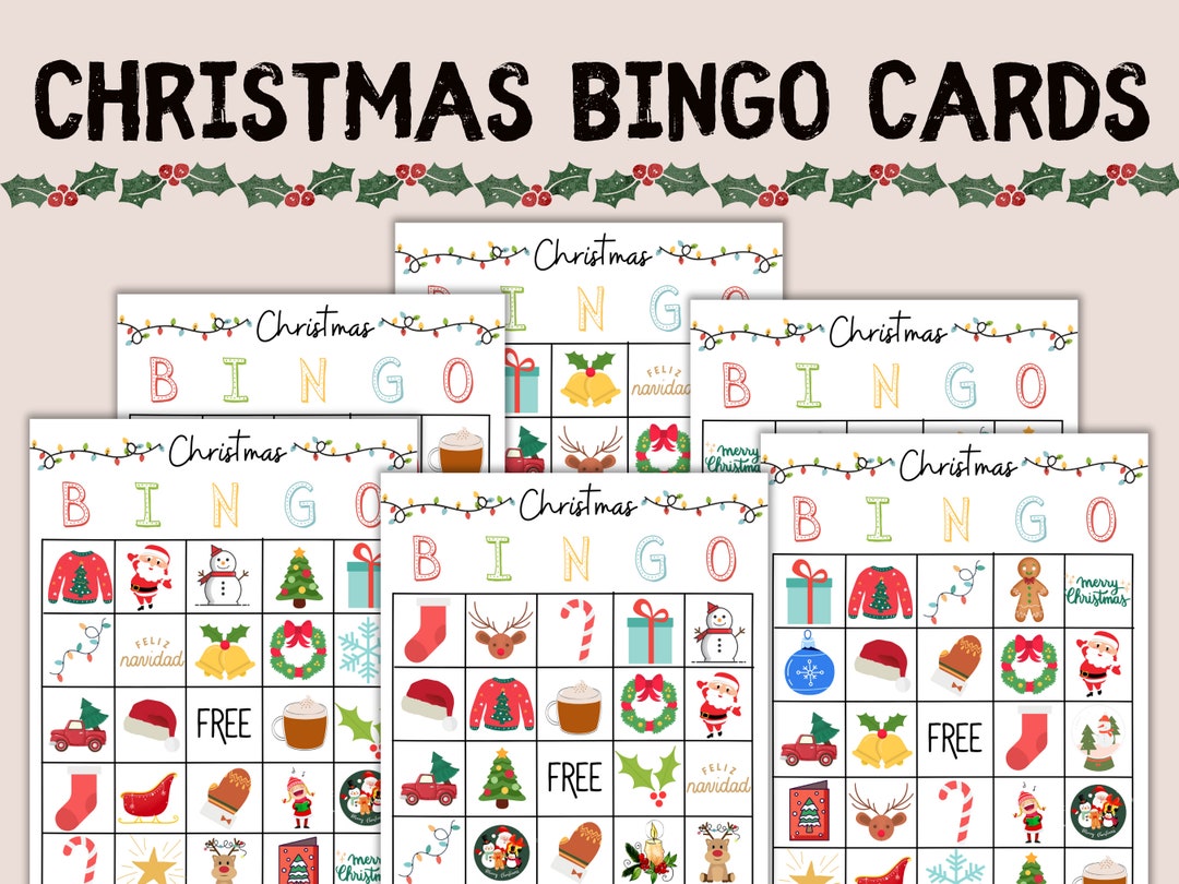 Christmas Bingo | Printable Kids Christmas Activity | Christmas Bingo ...