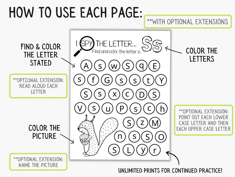 I Spy... Abcs Printable Worksheets | Kids Alphabet Activities ...