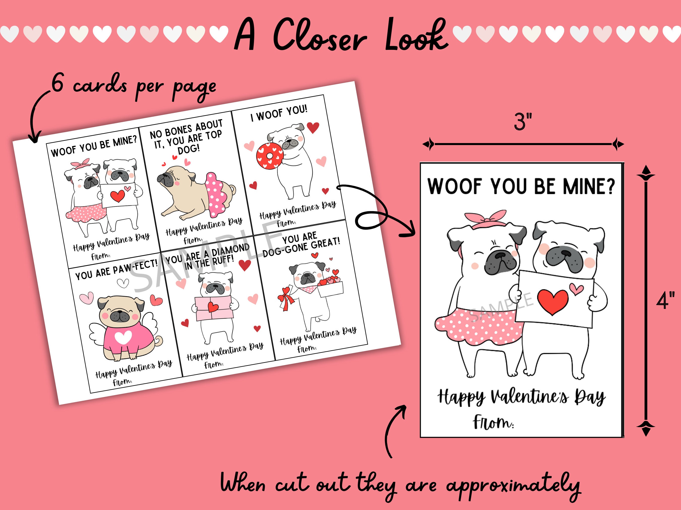 Cute Dog Valentines Day Cards | Printable Dog Valentines for Kids ...