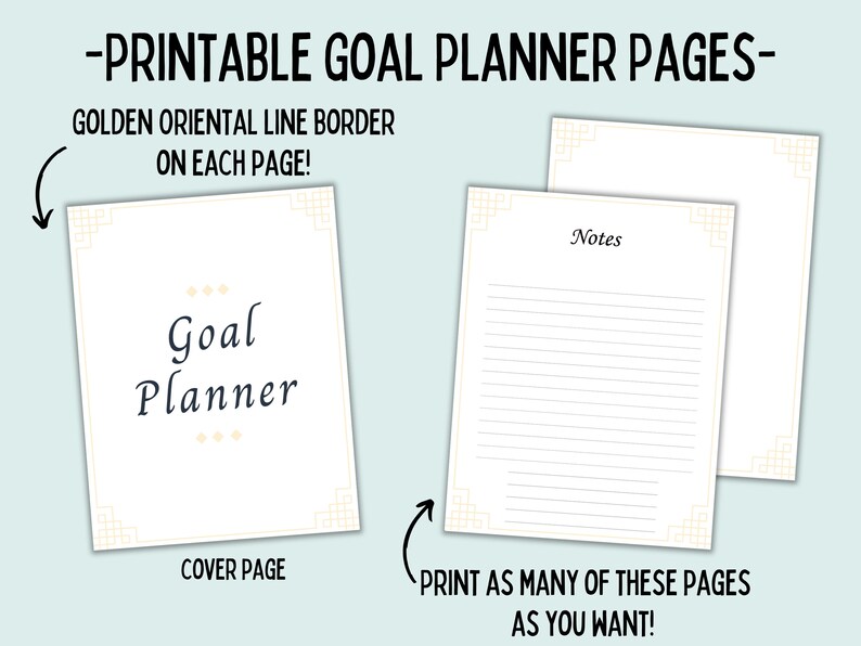Printable Goal Journal | 2026 Goal Tracker | Habit Tracker, Vision ...