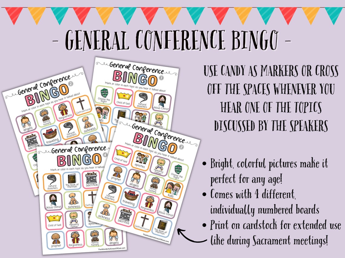 General Conference Activity Packet for Kids LDS Coloring Pages April ...