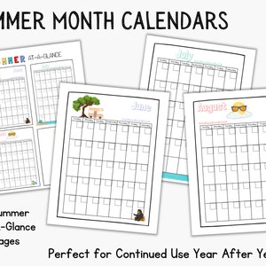 Kids Summer Planner Printables | Summer Checklist Activity Bundle ...