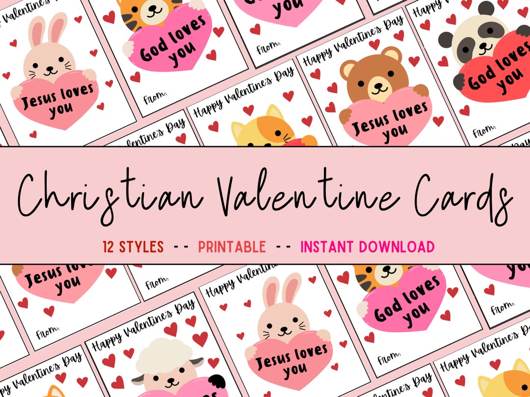 Christian Valentines Printable Christian Valentines Day - Etsy