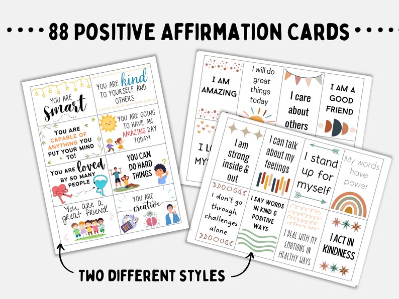 Lunch Box Notes for Kids Mega Pack Positive Affirmations for - Etsy