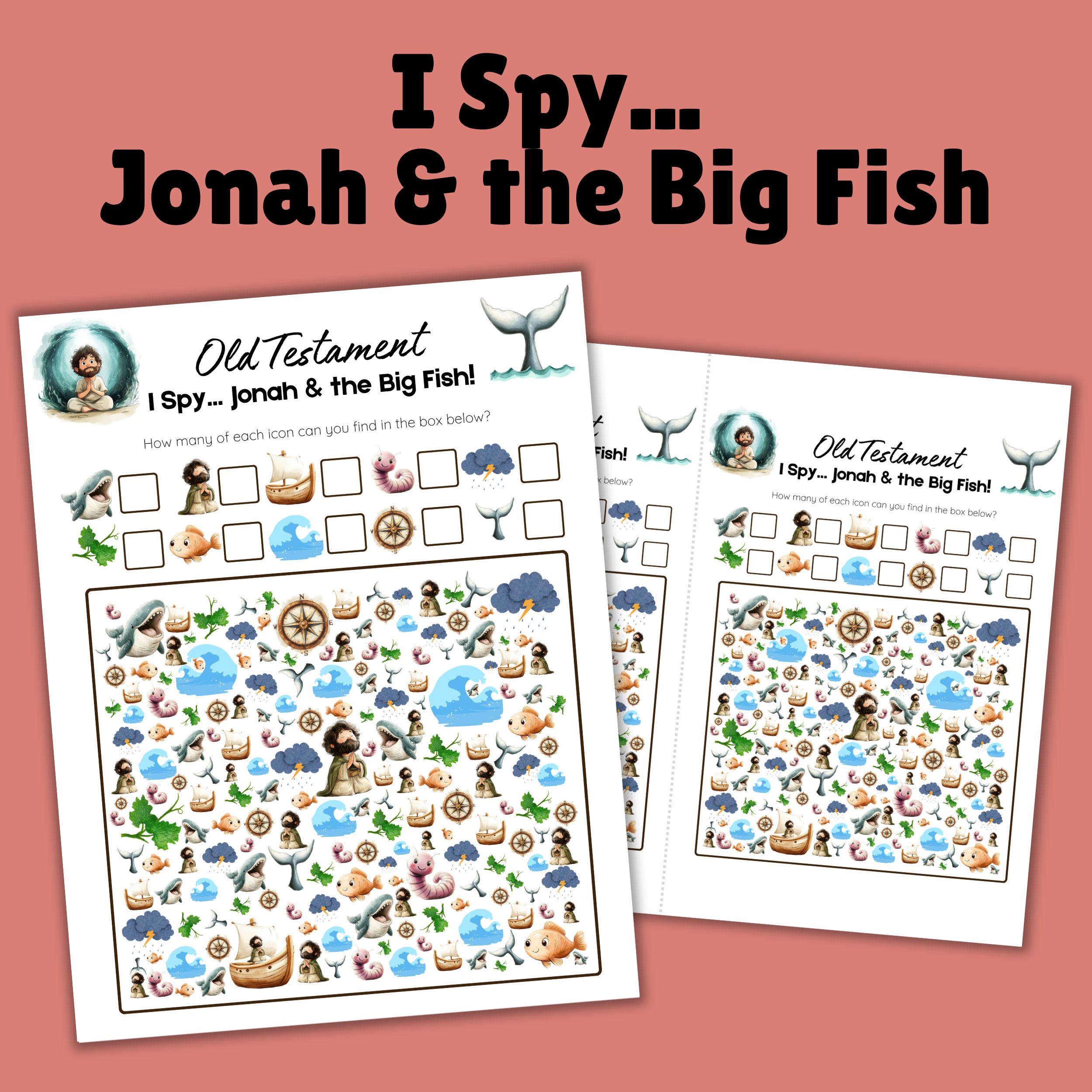 Printable Bible I Spy Games | Old & New Testament | Christian I Spy for ...