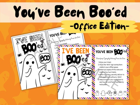 Youve Been Booed Printable Office Edition Ive Been Bood - Etsy Singapore