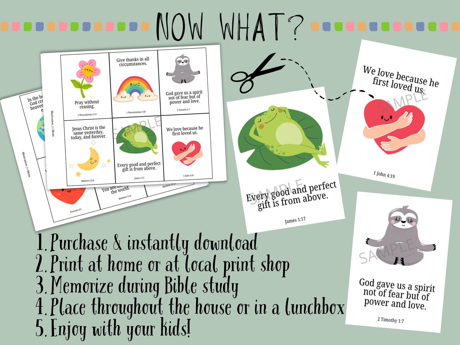 Bible Verse Cards for Kids | Printable Scripture Cards for Children ...